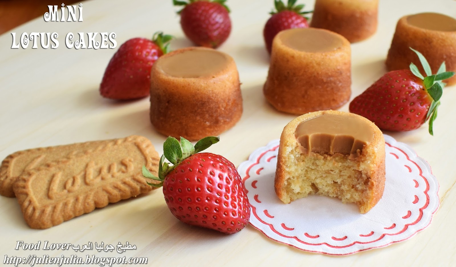 Mini Lotus cakes ميني كيك اللوتس