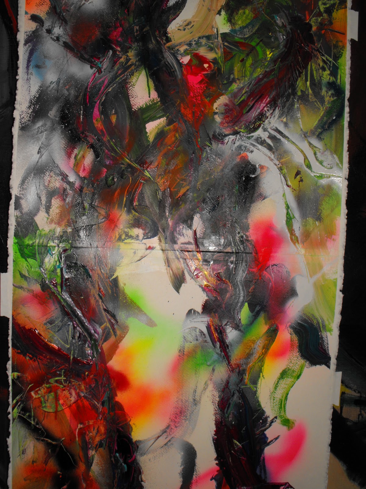 Erik Quackenbush: large abstract-expressionist painting
