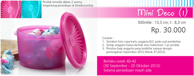 Mini Deco (1) - TUPPERWARE INDONESIA Promo November 2016