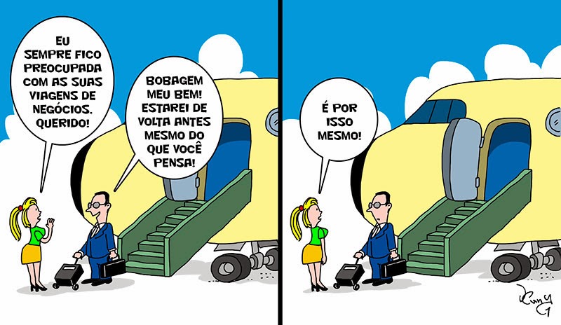 Charges do Denny: • O problema das viagens
