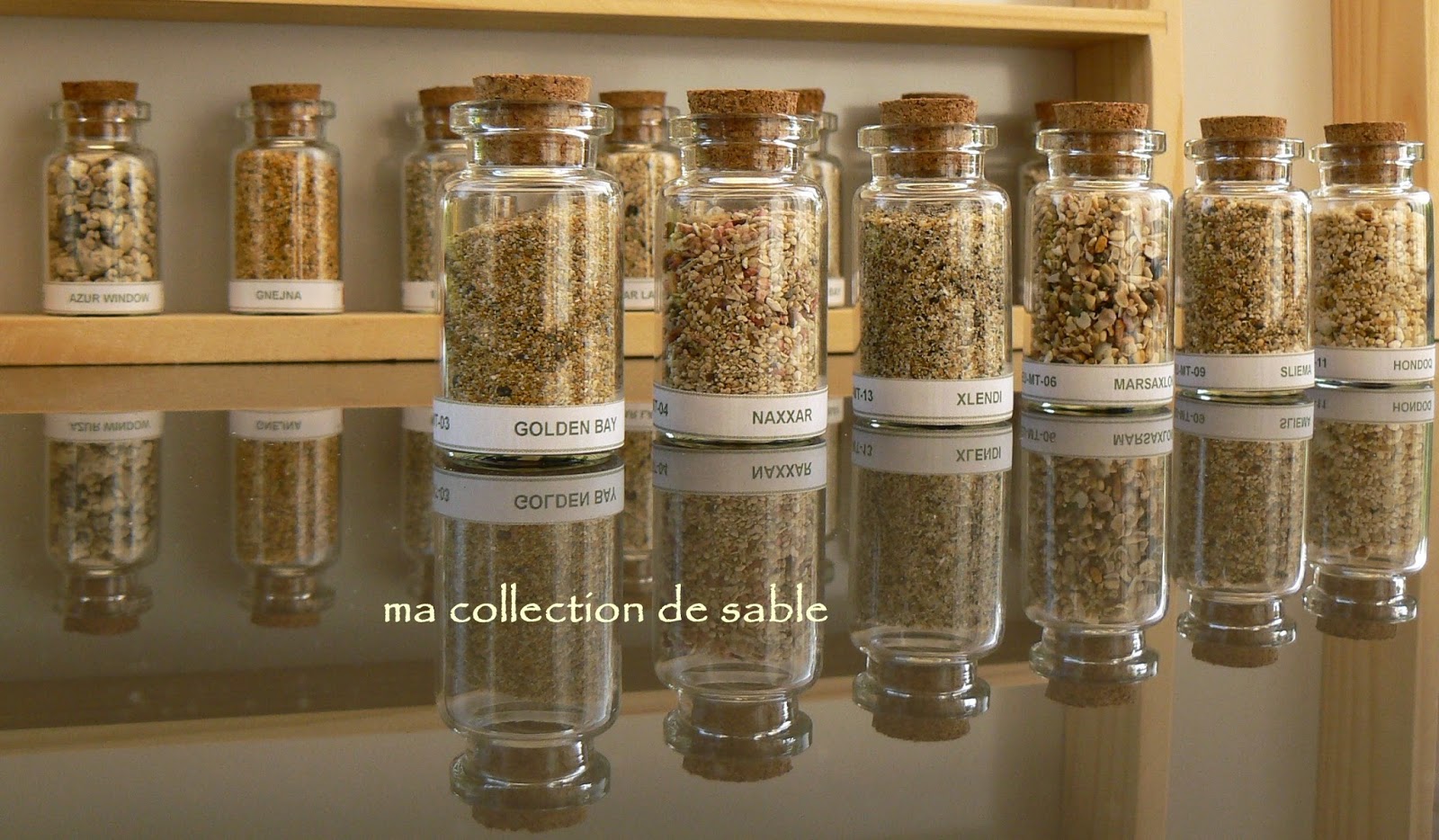 Ma collection de sable: Présenter et exposer ses sables