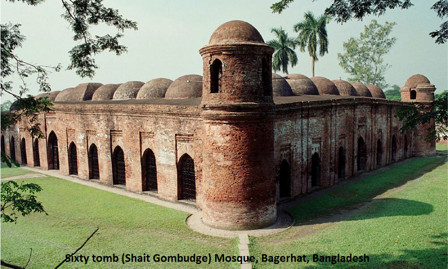 Sixty tomb (Shait Gombudge) Mosque, Bagerhat, Bangladesh | Visit ...