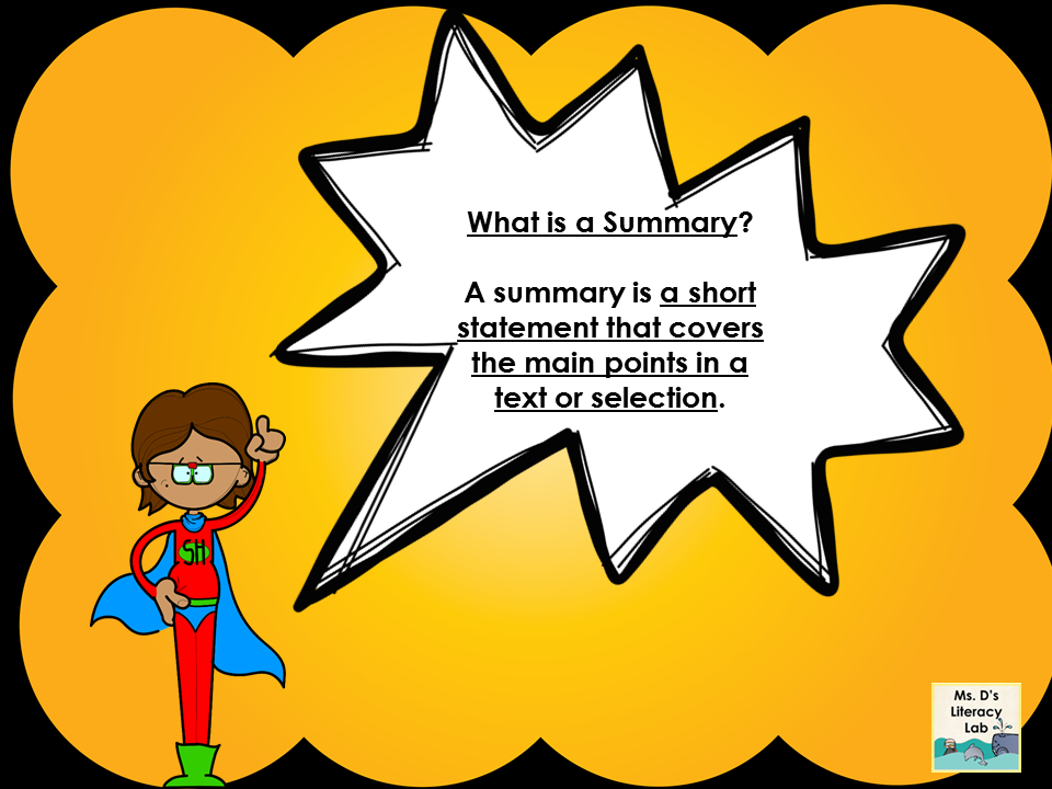 Super Summarizing in Fiction and Nonfiction Text | Adventures in ...