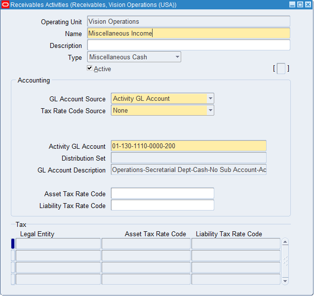 Receivables Oracle Ebs R12 April 2019
