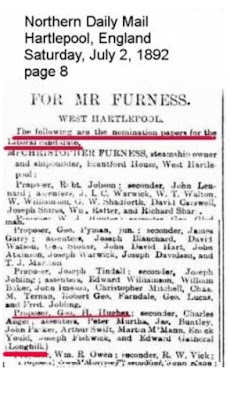 Flipside: George Henry Hughes--West Hartlepool, English Liberal Party ...