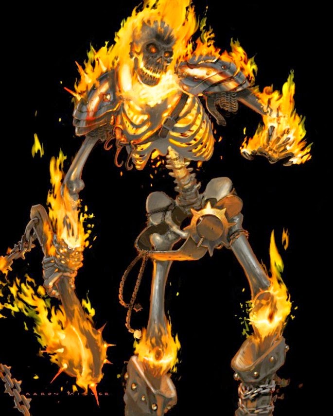 Realms of Chirak: The Burning Man and Fire Nymph for 13th Age