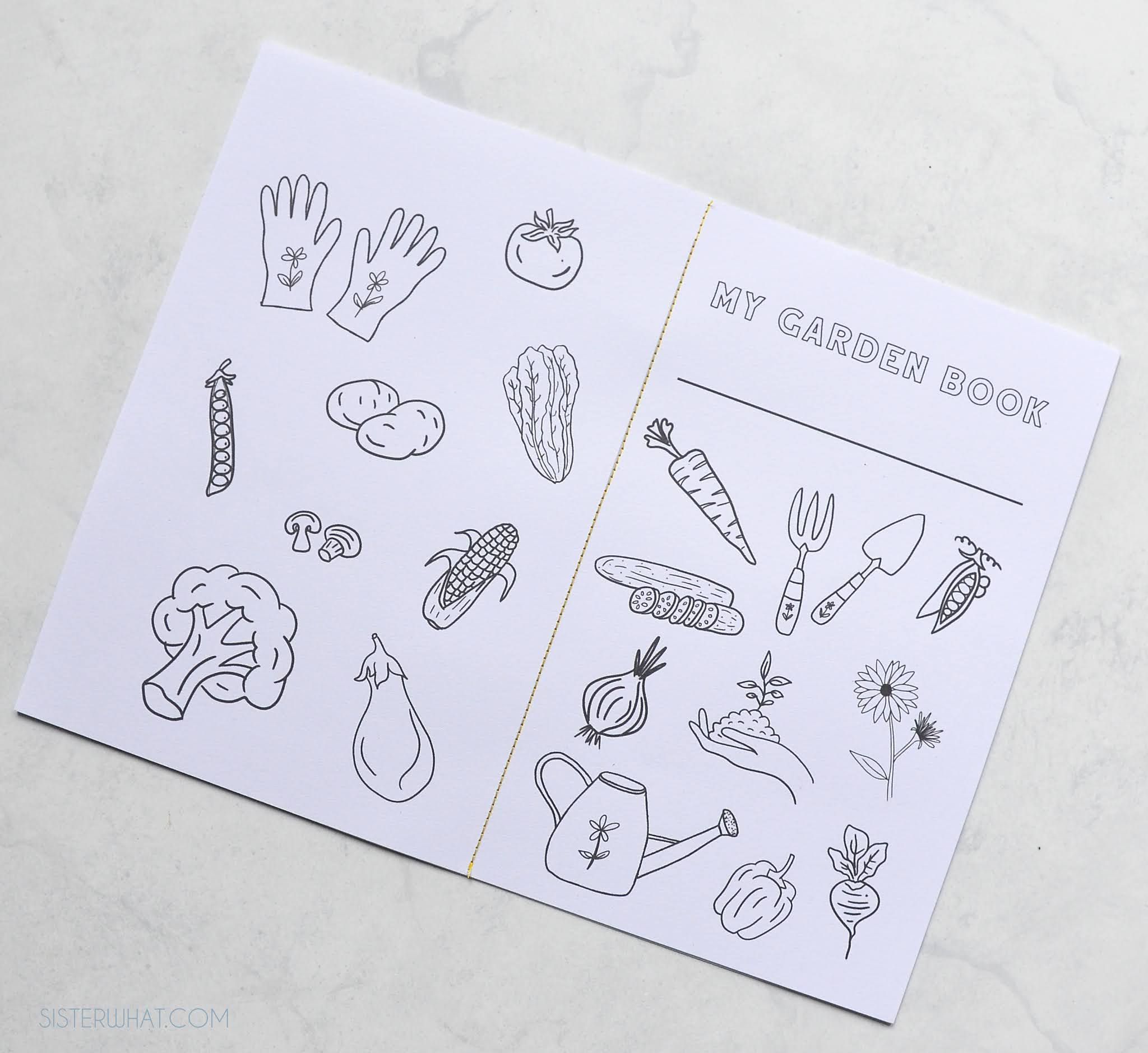 Printable Garden Book for Kids a Nature Journal - Sisters, What!