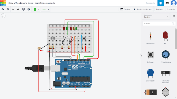 NorbaSKY: alcanzando las estrellas: MAQUETA RONDA NORTE CON ARDUINO