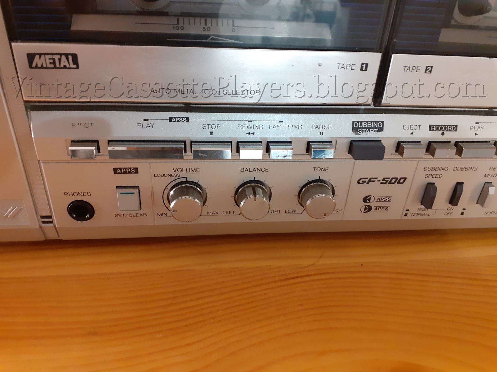 Vintage Cassette Players - Service Manuals: Sharp GF-500Z ...