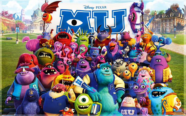 Contra as Nuvens...: Filmes : Monstros S.A 2 - Universidade Monstro