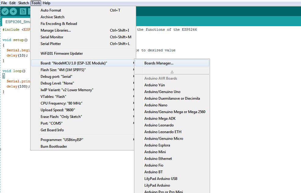 Programming the ESP8266 Module