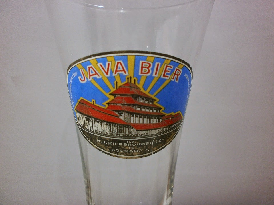 Antikpisan: Gelas Antik Java Bier NV.N.I Bierbrouweruen Te Soerabaia ...