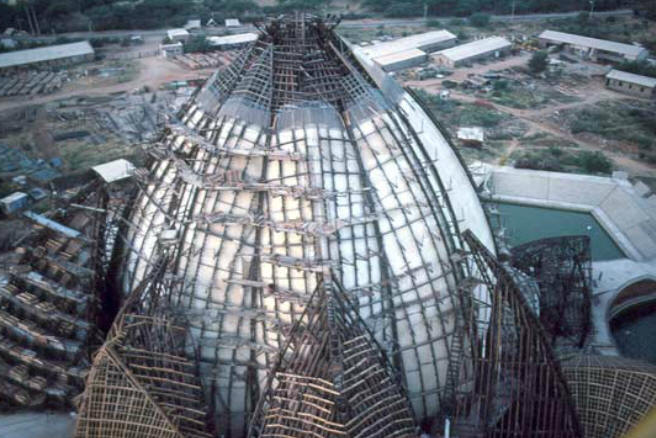 Arsitektur hari ini and future: Lotus Temple in New Delhi