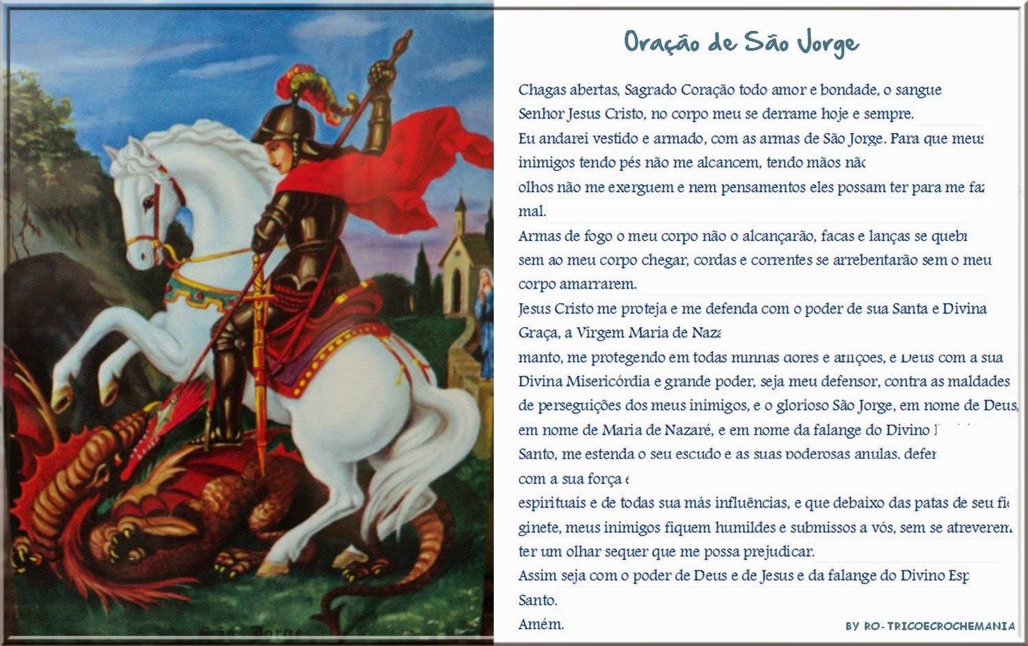 Oração De São Jorge Para Imprimir - RETOEDU