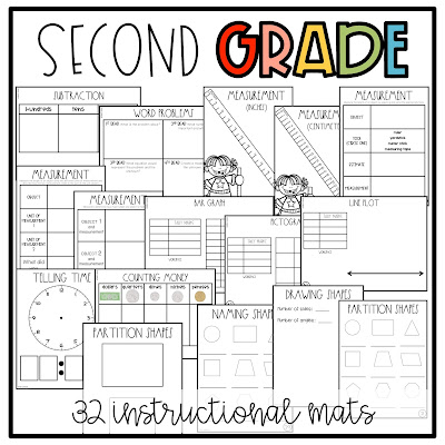 Second Grade Guided Math Student Binder | The Lemonade Stand
