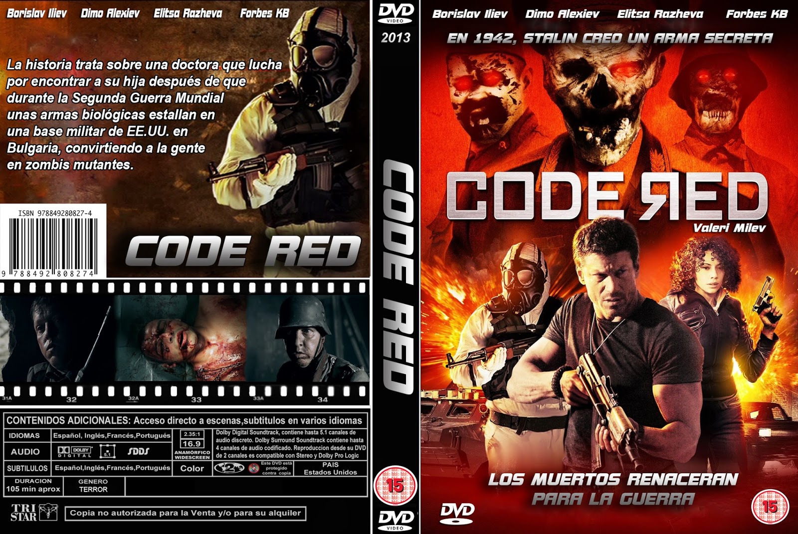 PB | DVD Cover / Caratula FREE: CODE RED - DVD COVER 2013 ESPAÑOL
