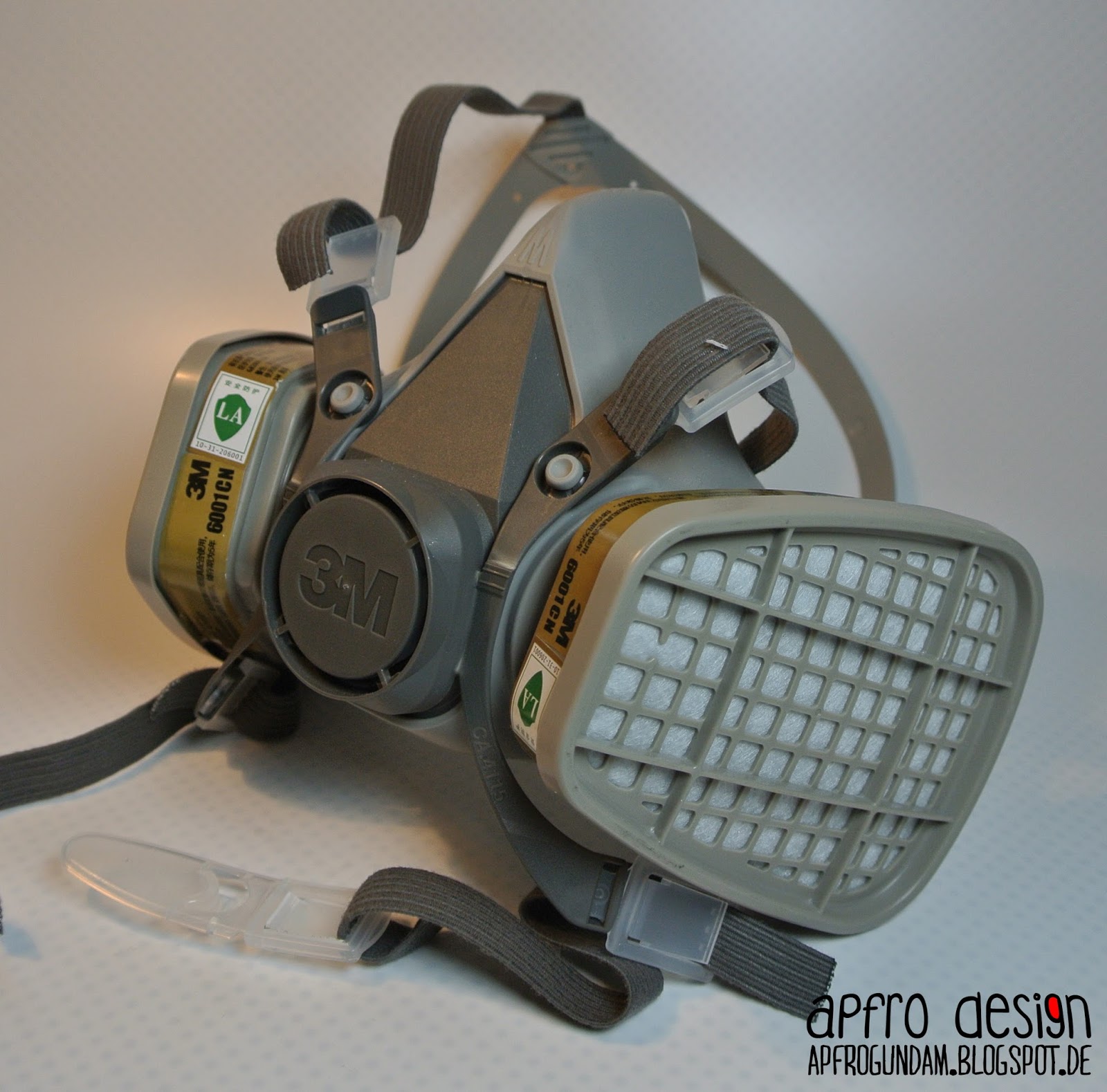 APFRO´s GUNPLA: Review of Airbrush Mask 3M 6200 with 3M 6001CN Organic Vapor filter