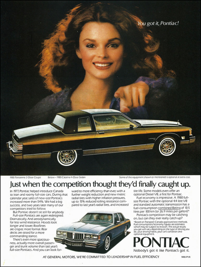 Beautiful Vintage Adverts of Pontiac Cars in 1980 ~ Vintage Everyday