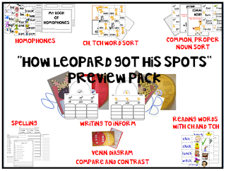 Journeys® "How Leopard Got His Spots" Freebies | First Grade Shenanigans