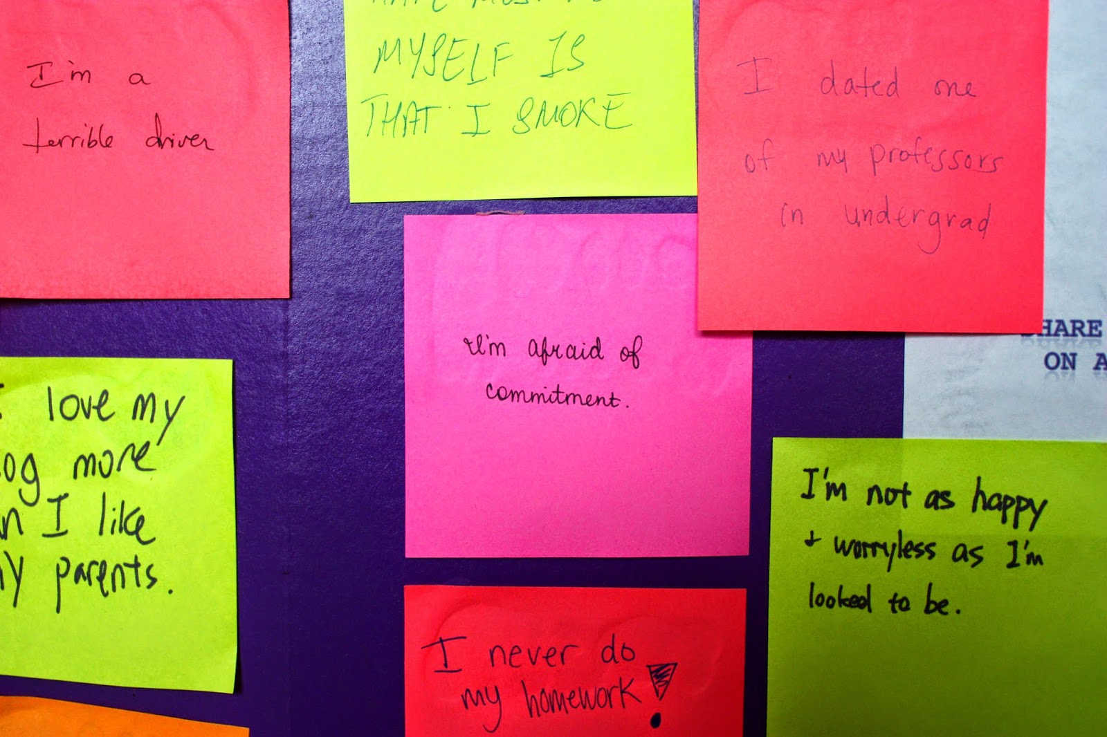 Confessions Wall