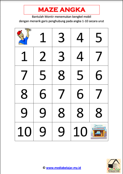 Maze Angka (2)
