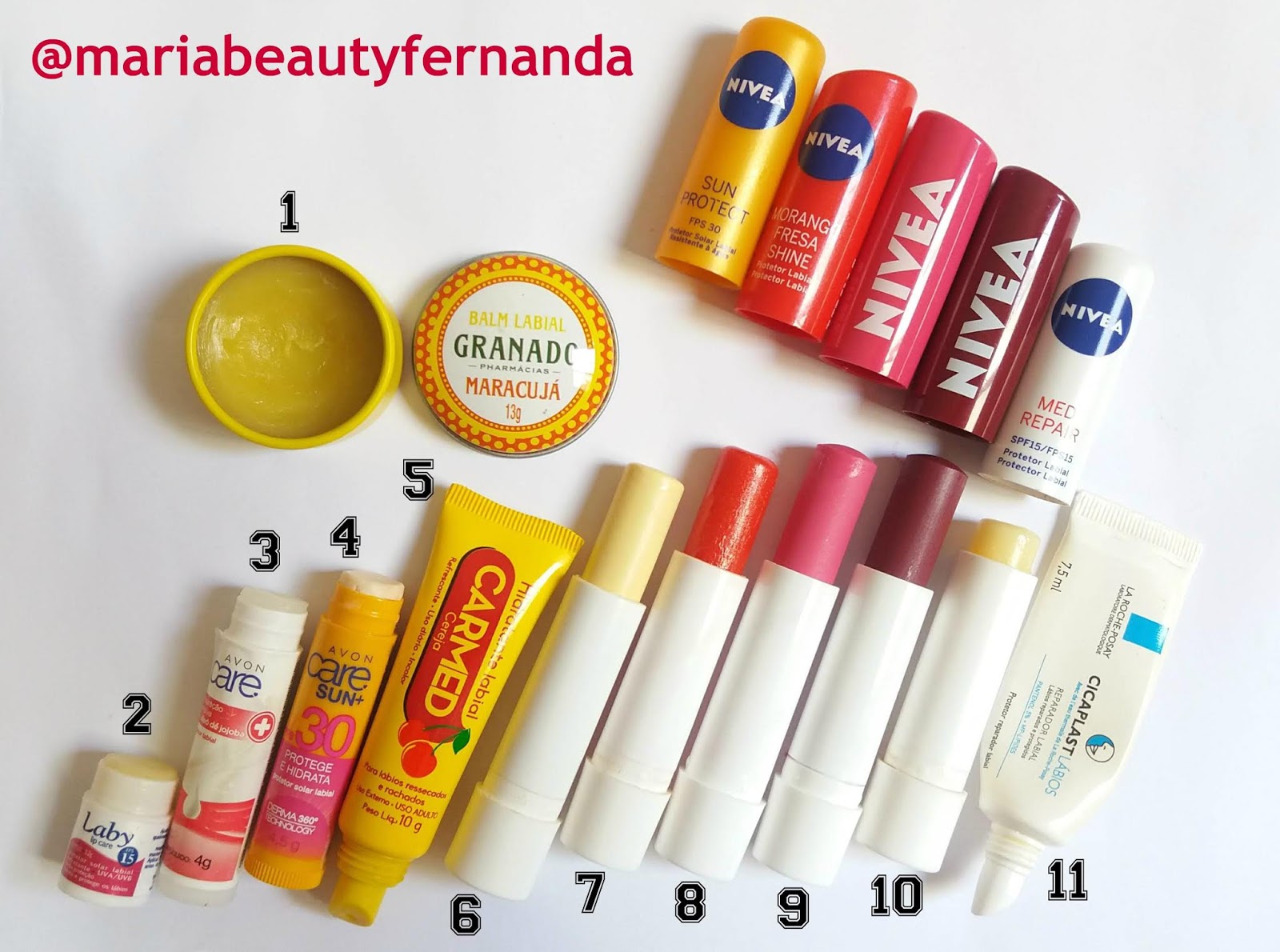 11 hidratantes labiais