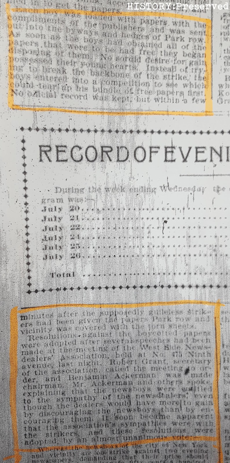 Newsboys' Strike: 120th Anniversary - Day 8