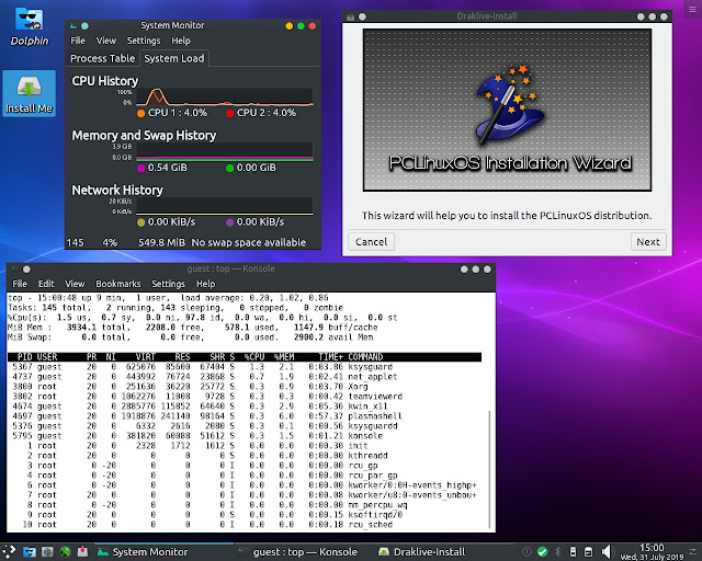Byteria: PCLinuxOS KDE - Instalação e configuração