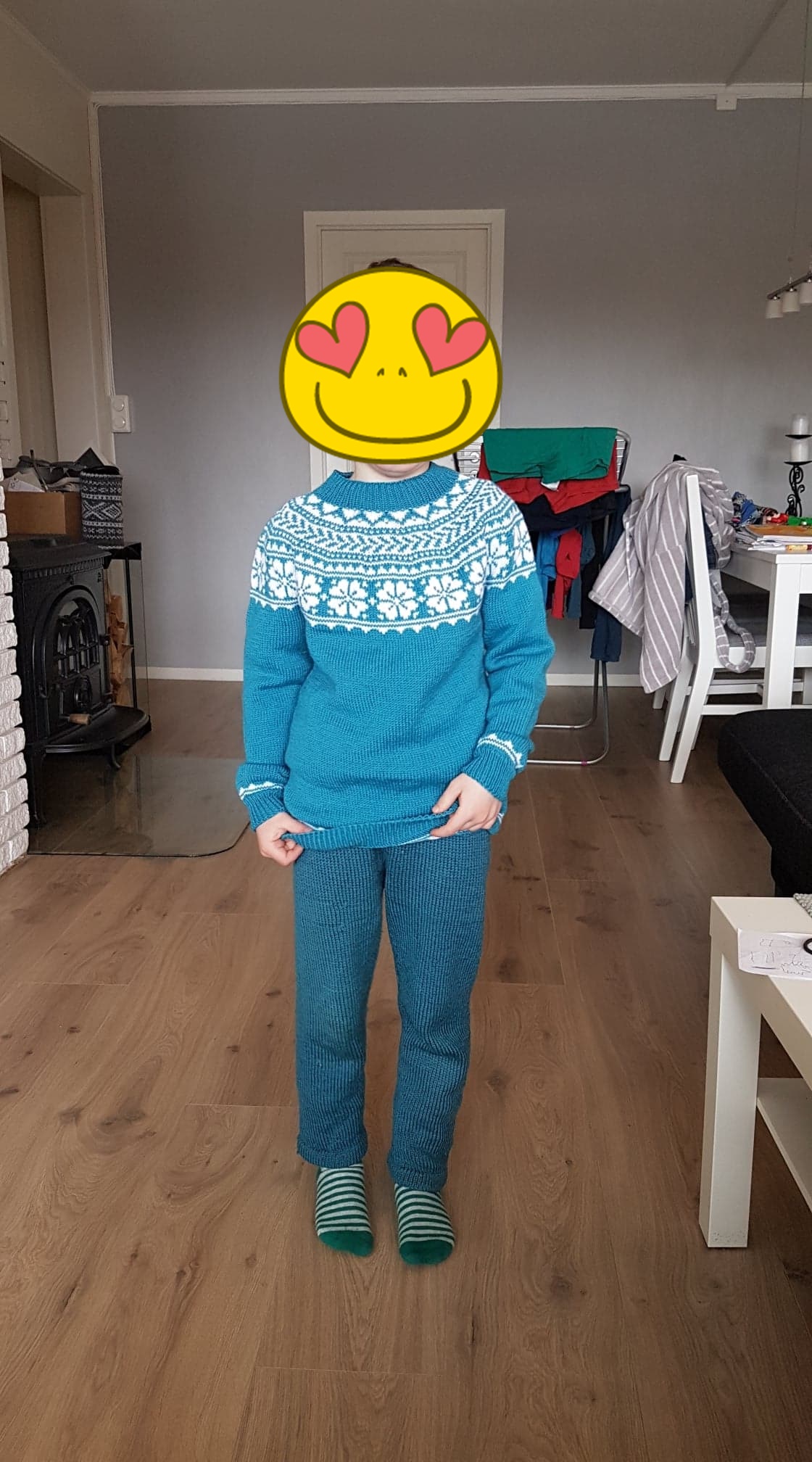 Line Kristine: Så strikket fruen gensere!