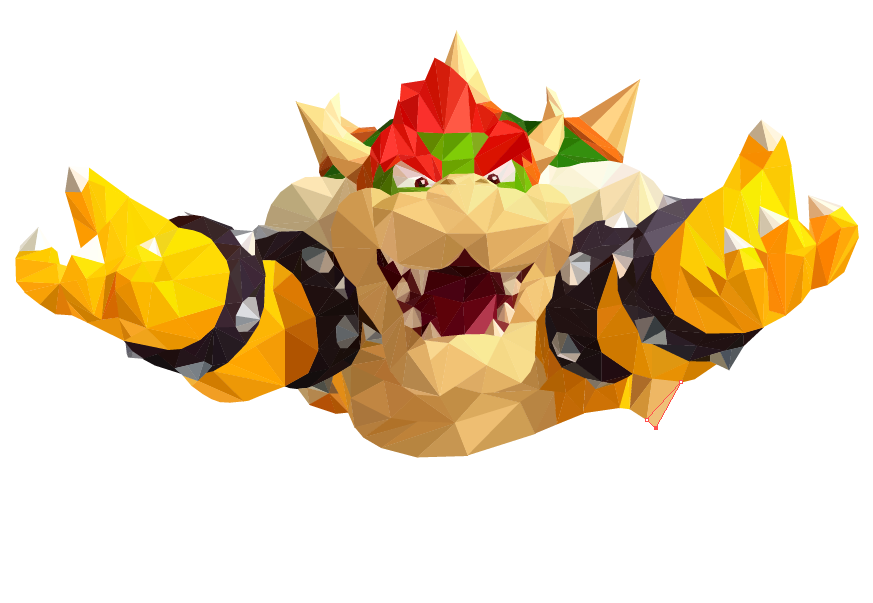 The Lowpoly Project: Low Poly Art - BOWSER