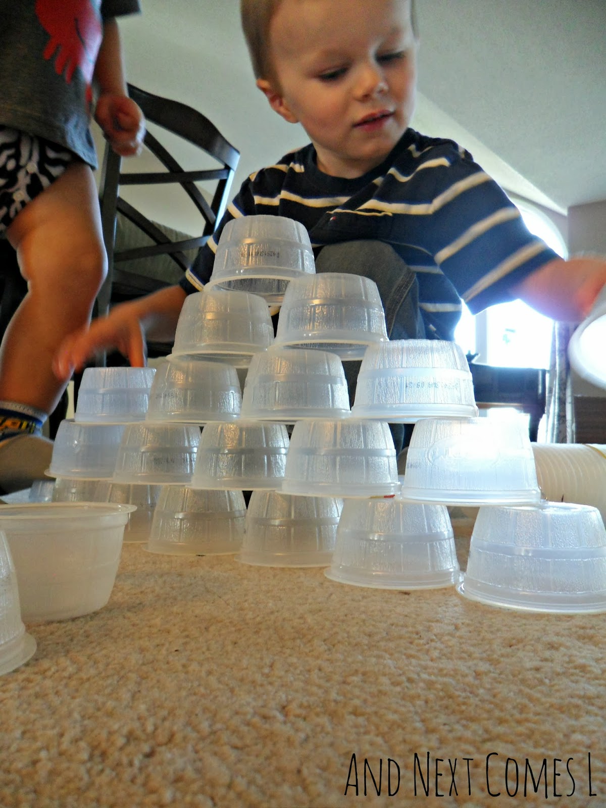 Building With Plastic Cups | And Next Comes L - Hyperlexia Resources