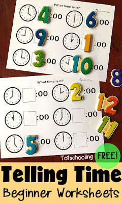Telling Time Games for Kids | Totschooling - Toddler, Preschool ...