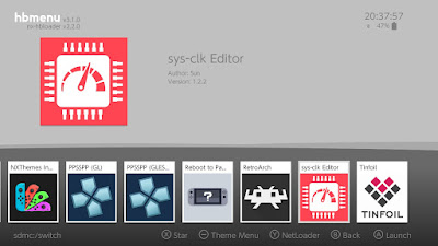 ニンテンドースイッチ オーバークロックできるsys-clkを本体で直接設定を変更できるsys-clk-Editor紹介