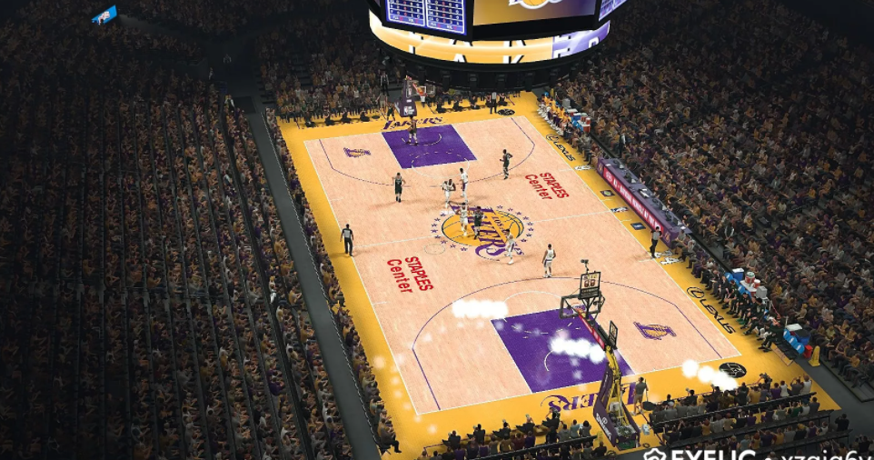 Los Angeles Lakers Court By xzqiq6y [FOR 2K21]