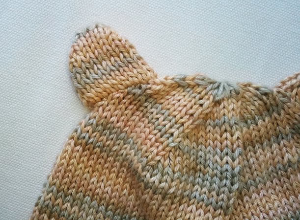 LuluKnits: Baby Ear flap Hat with Ears