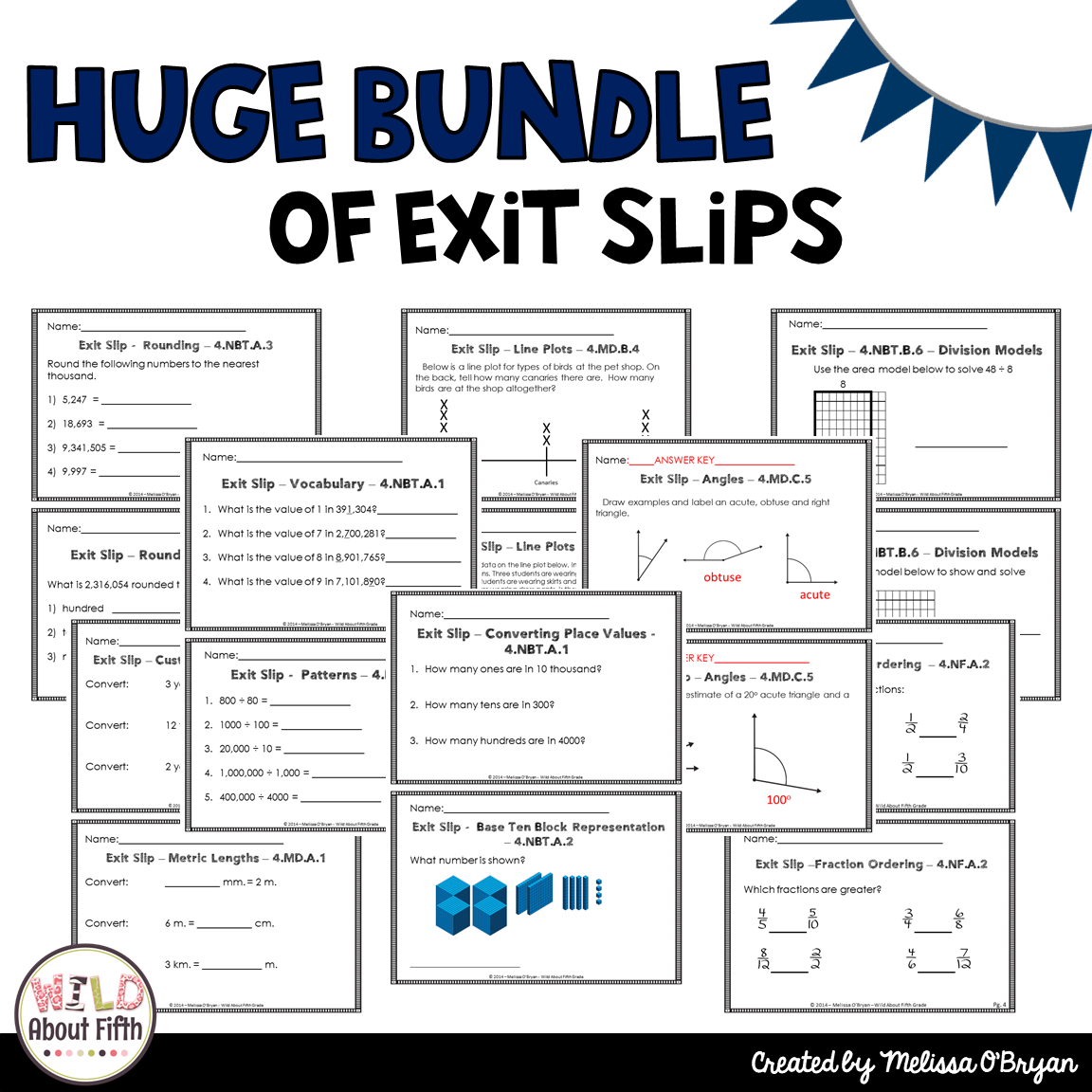How Using Math Exit Slips Changed My LIfe | Wild about fifth grade