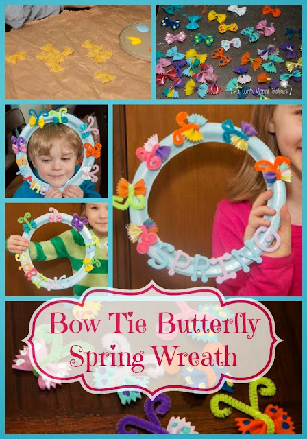 How to Make a Simple Bow Tie Butterfly Spring Wreath - Life with Moore ...