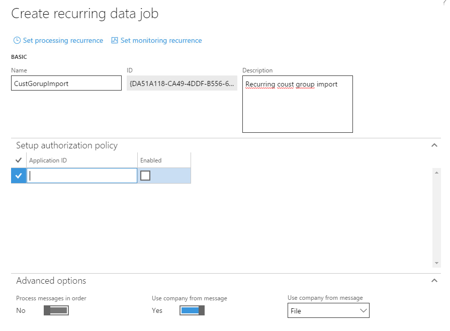 THOMAS WILKE's DYNAMICS AX / D365fO BLOG: D365 | Recurring Integration ...