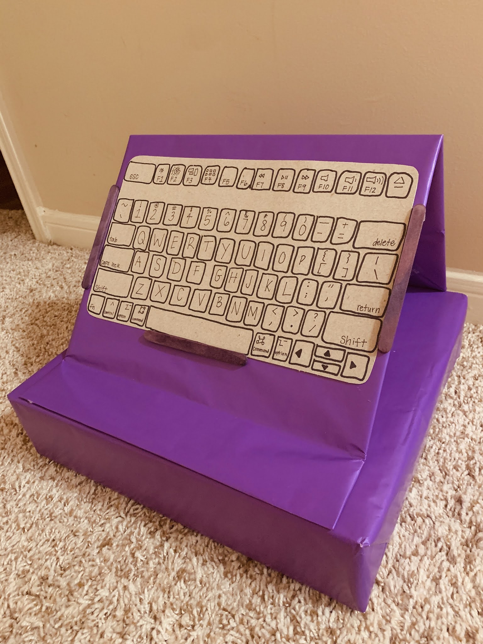 Media Project: Paula's Computer Keyboard Slant Board