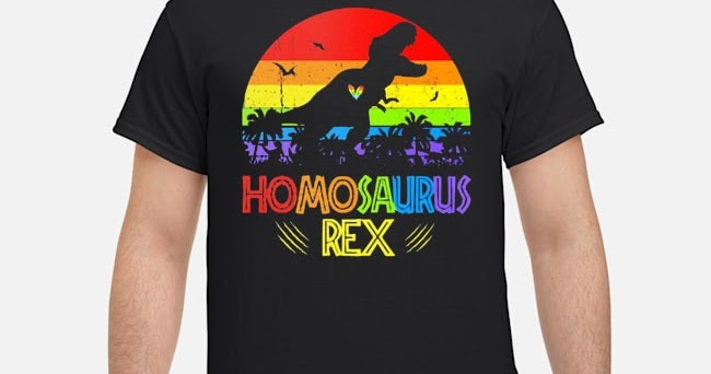 Homosaurus Rex Dinosaurus LGBT Vintage Shirt