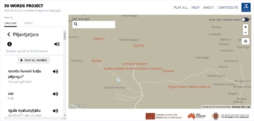Maps Mania: Mapping Aboriginal Languages