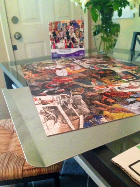 Endless Inspiration : Hanging A Finished Puzzle