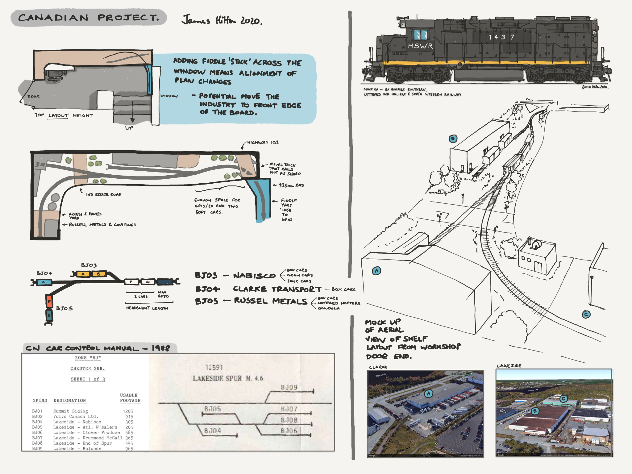 Canadian Project: More layout planning...
