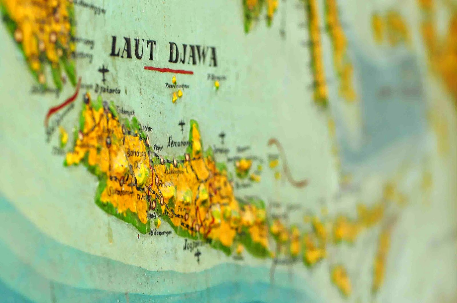 Old Vintage Gallery: Peta Indonesia Djadoel Circa 1960