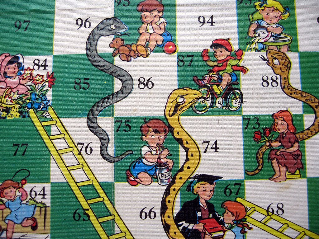 Suzy's Vintage Attic: Life is a game of "Snakes & Ladders"
