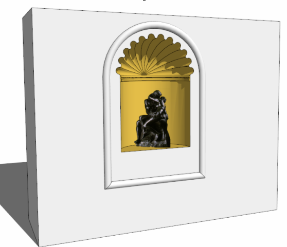 Sketchup for Interior Design: How to create a shell niche