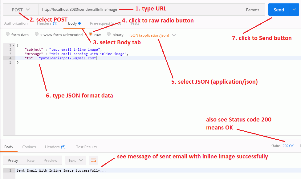 Sending an email with Inline Image Sending an email with Inline Image