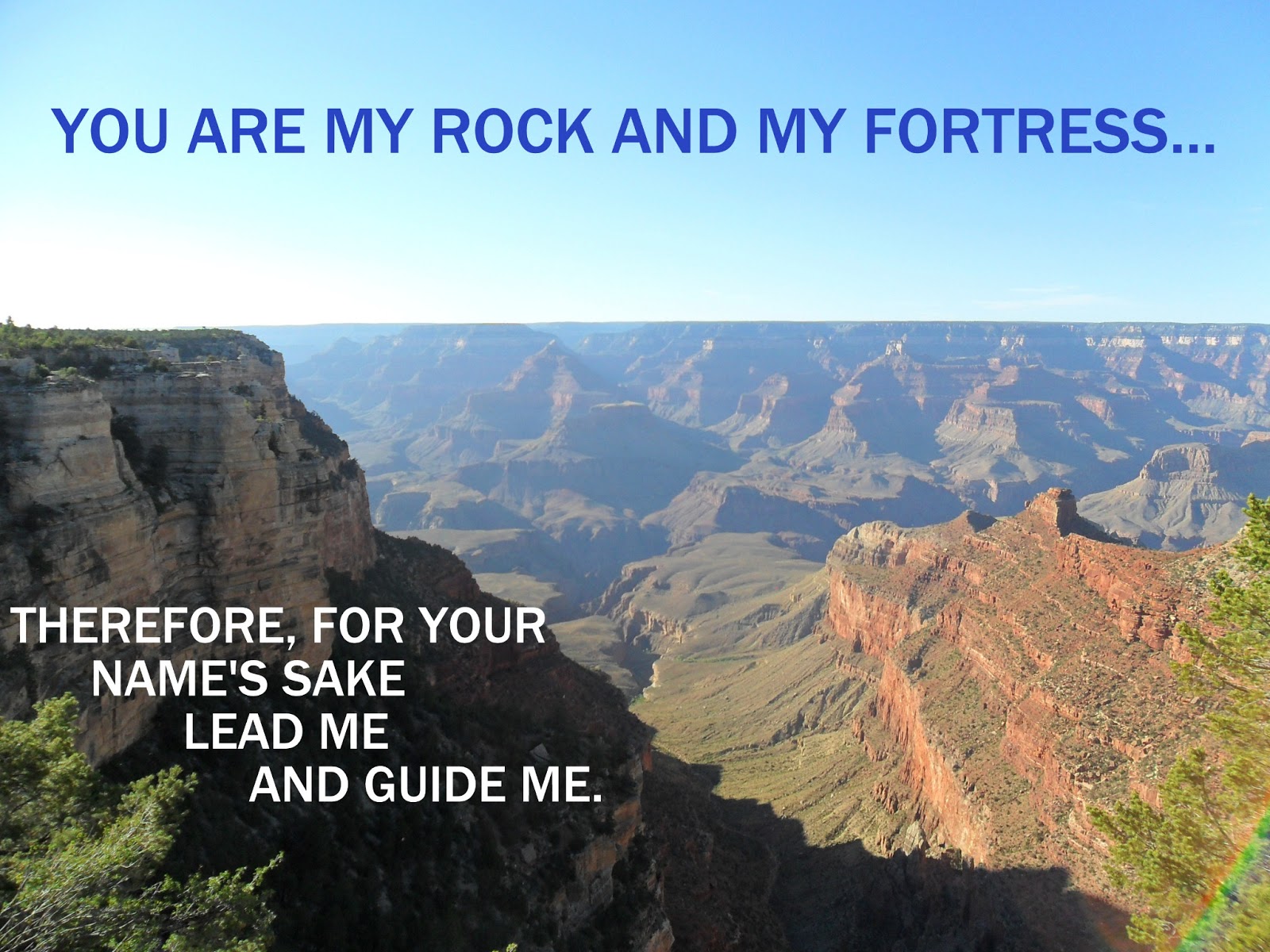 caryjo-roadrunner: PSALM 31:3