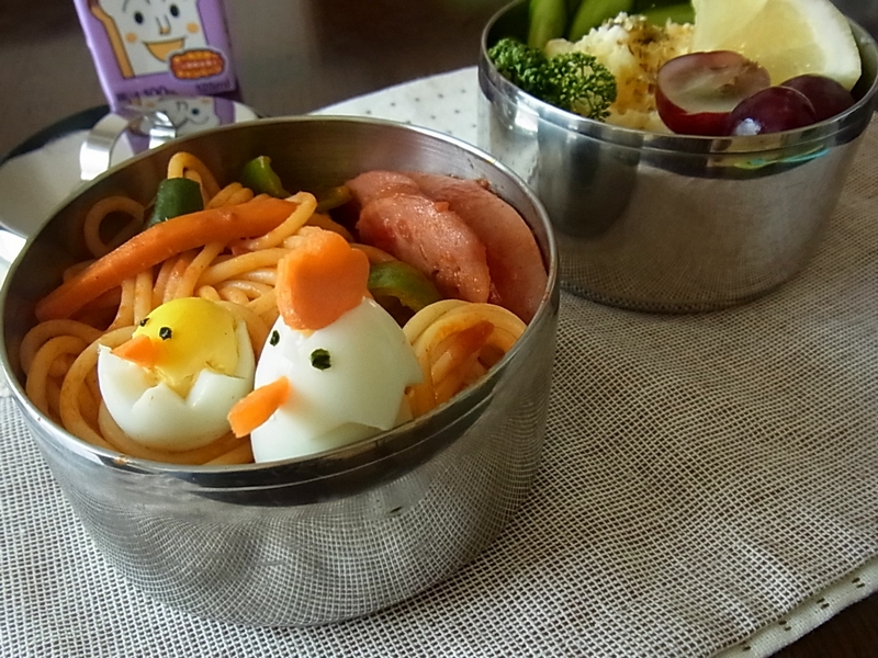 สปาเก็ตตี้นาโปลิตันเบนโตะ (Spaghetti Neapolitan Bento) - Nipponkitchen