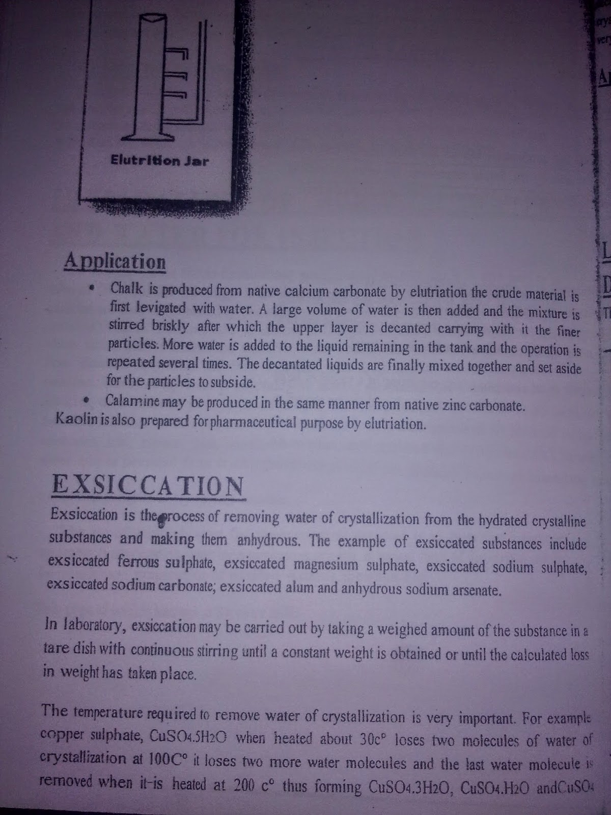 MISCELLANEOUS PROCESSES (Efflorescence, deliquescence, lyophillization ...